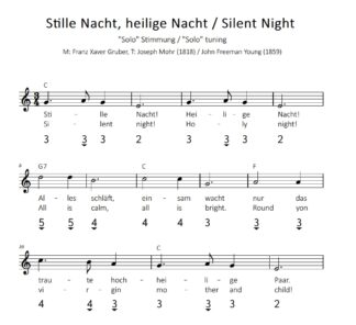 Stille Nacht, heilige Nacht / Silent night – Mundharmonika / Harmonica ...